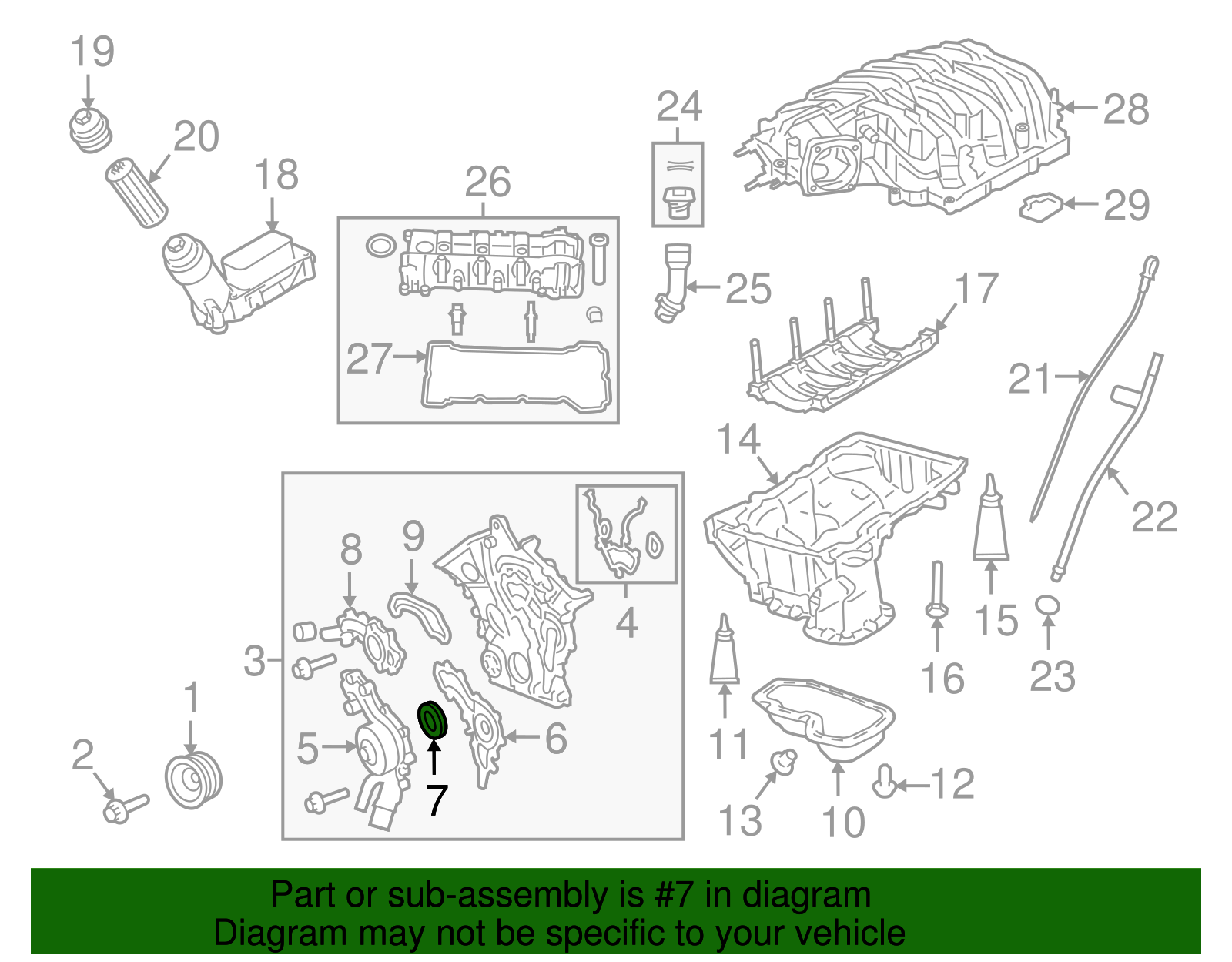 2011-2024 Mopar Rear Main Seal Retainer 68223854AA | Mopar Parts Canada
