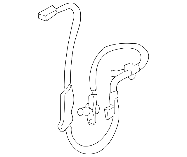 Genuine Toyota ABS Wheel Speed Sensor part# 89543-07010 for 1992-2004 ...