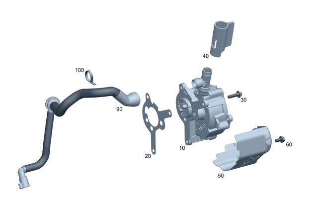 Vacuum Line 177-140-00-02 | Mercedes-Benz Parts