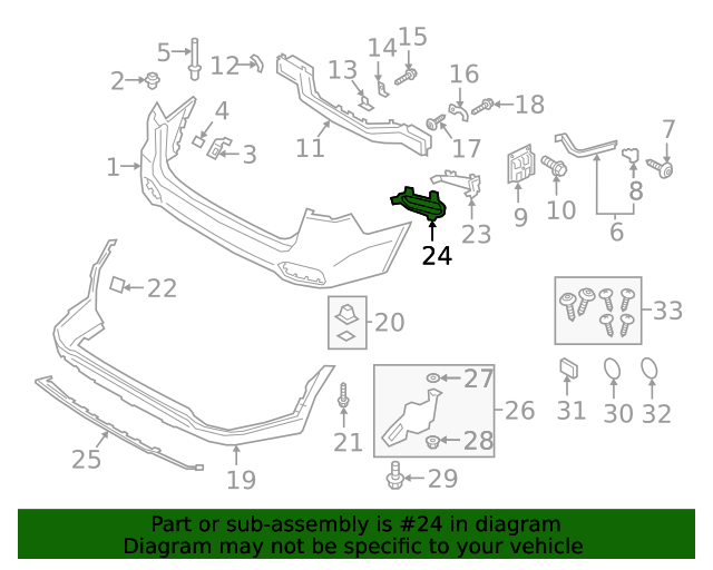 2019-2020 Kia Sorento OEM NEW 2019 Kia Sorento Rear Bumper Blankin Hole ...
