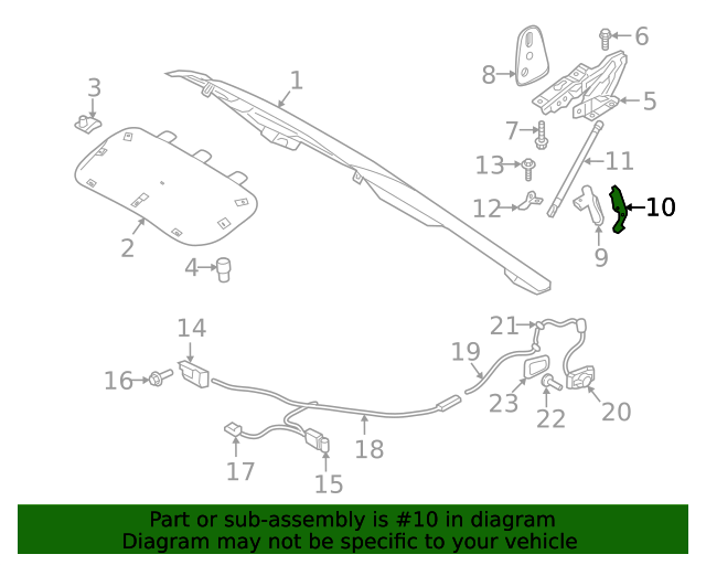 2019-2022 Volvo Release Rod Bracket - Driver's Side (LH) 31468157 ...
