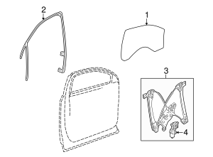 23418124 - OEM GM WEATHERSTRIP GMPartsCenter.net | GM Parts Center