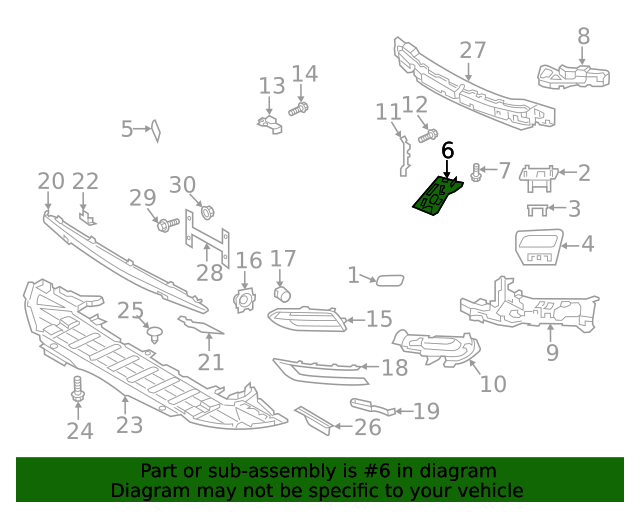 2017-2020 Volvo Side Bracket - Passenger Side (RH) 31383285 ...