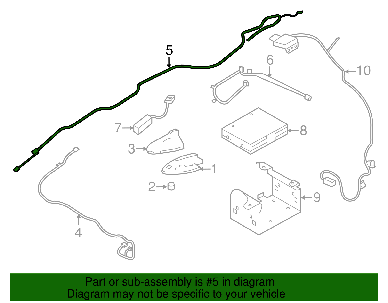 2015-2019 Infiniti Q70L Antenna Cable 28243-4AM0A | Faulkner Infiniti ...