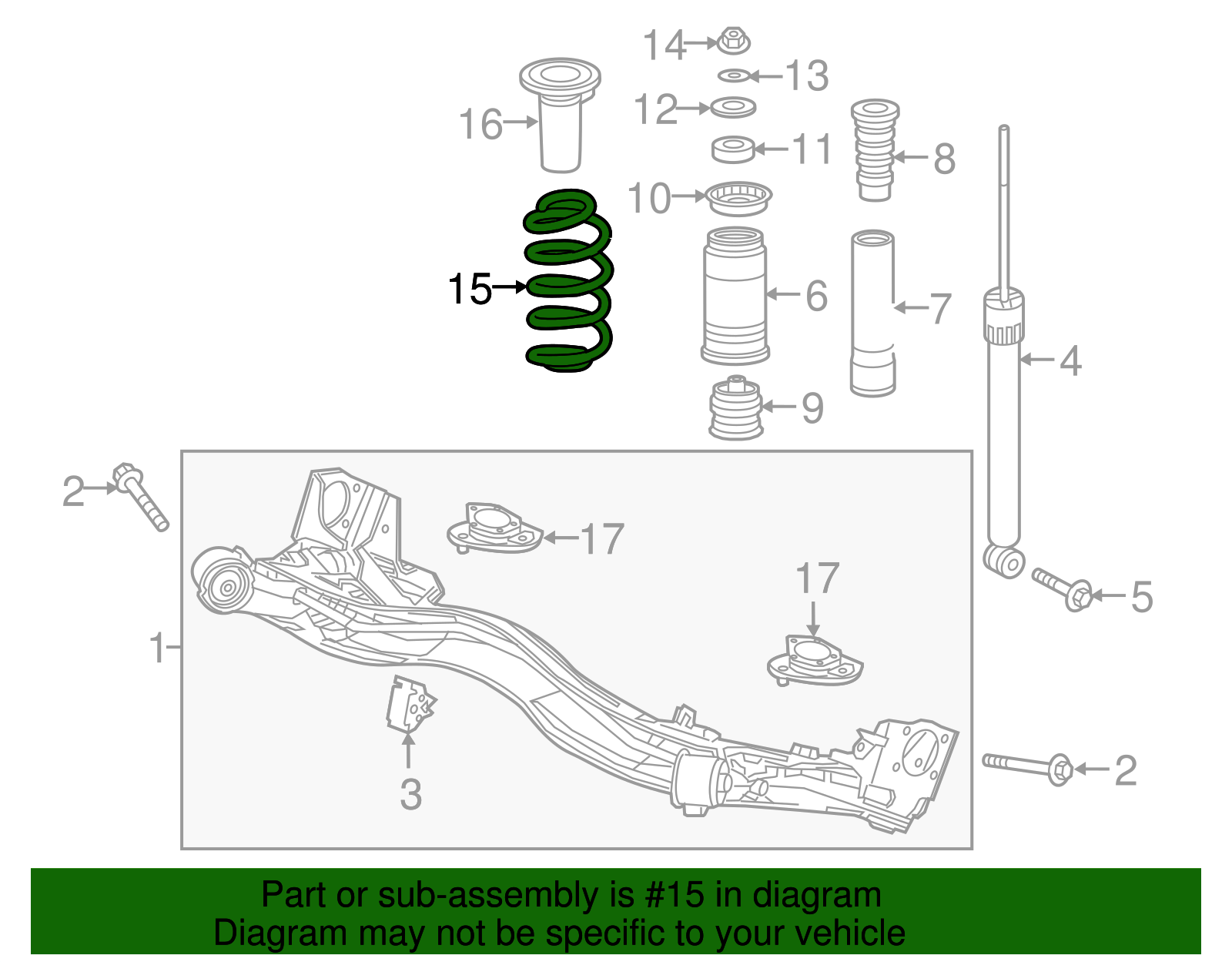 52441-T7X-A71 - 2019-2022 Honda HR-V - Spring Rear | Genuine Honda Parts