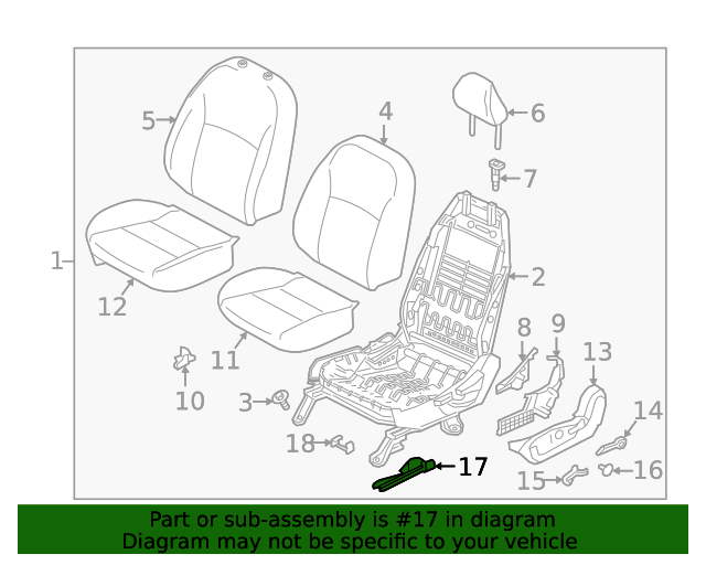 2018-2021 Nissan Track Cover 87375-5RB0A | OEM Parts Online