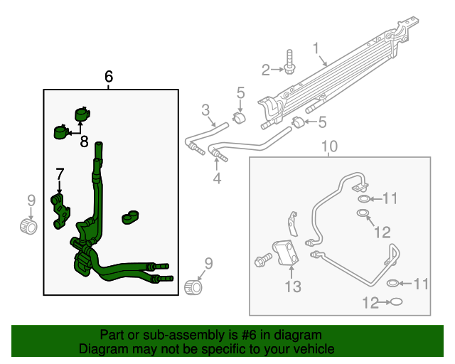 2013-2019 Ford Inlet Tube DG1Z-7R081-J | TascaParts.com