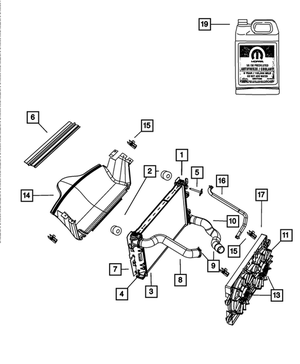 2008-2010 Dodge Viper Oil Cooler Return Hose 5030648AC | Mopar eStore
