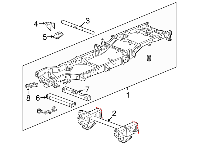 2007-2020 GM Drivetrain and Front Suspension Frame Front Crossmember ...