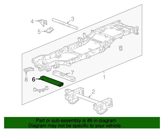 2007-2020 GM Drivetrain and Front Suspension Frame Front Crossmember ...