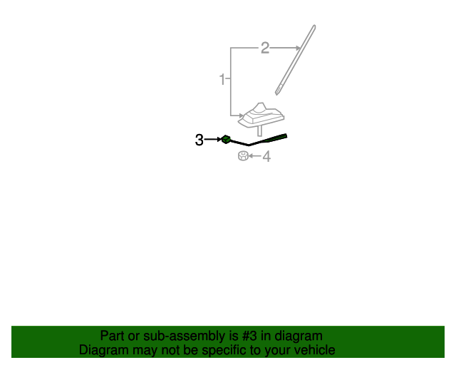 906-440-38-38 - Antenna Cable 2010-2013 Mercedes-Benz | Mercedes-Benz ...
