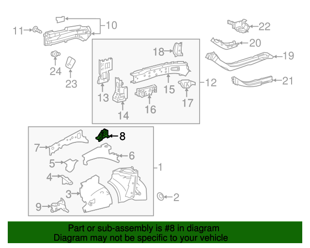 Toyota Plate Part# 5373712120 | Toyota Of Colorado Springs Parts