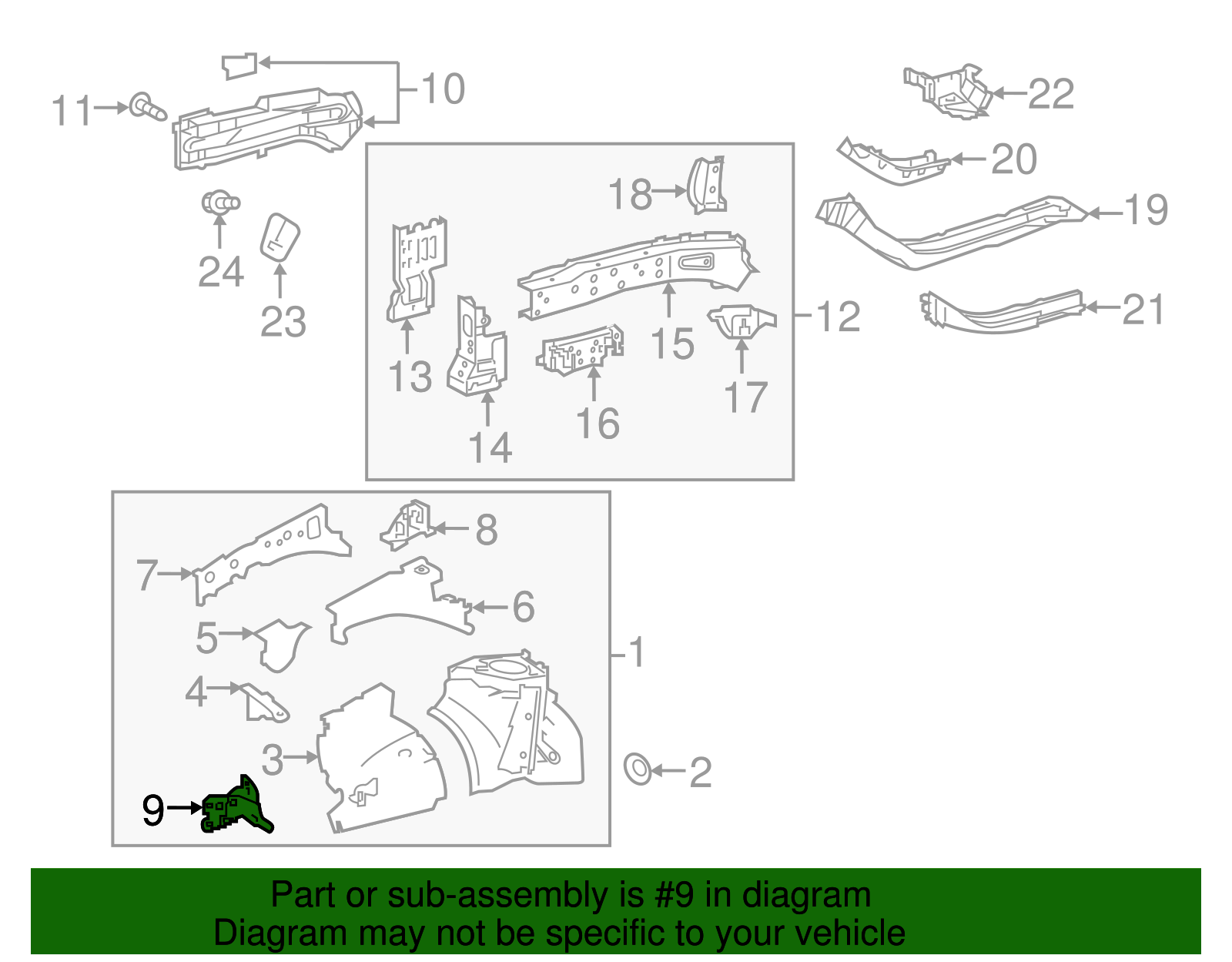 2016-2018 Toyota Front Extension 53814-12110 | Toyota San Diego Parts