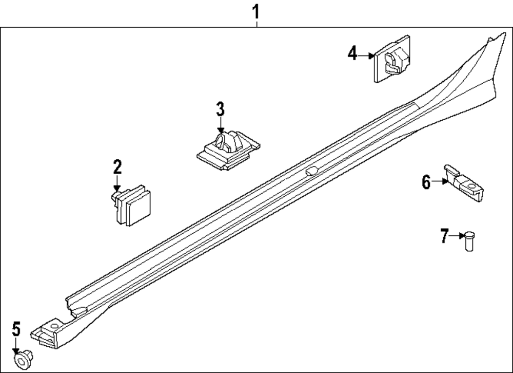 2023-2025 Hyundai Ioniq 6 Rocker Molding 87751kl000 | Retail ...