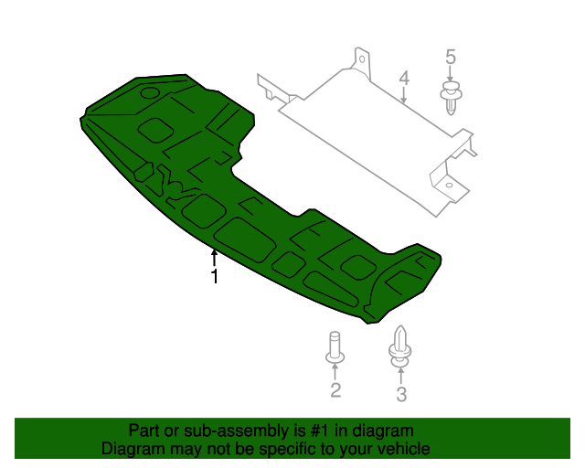 2013-2014 Nissan Pathfinder Under Cover 75892-3JA0B | Nissan Parts Store