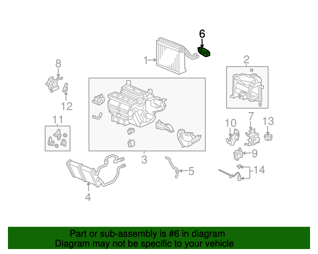 2002-2007 Honda Expansion Valve 80220-S6A-305 | Honda Factory Parts