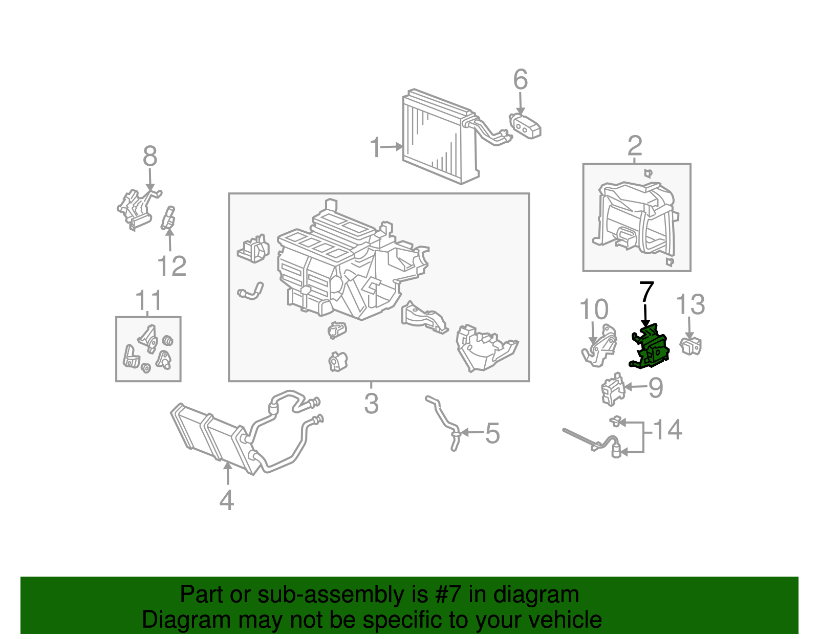 79140-SDN-A01 - HVAC Floor Mode Door Actuator 2003-2007 Honda Accord ...