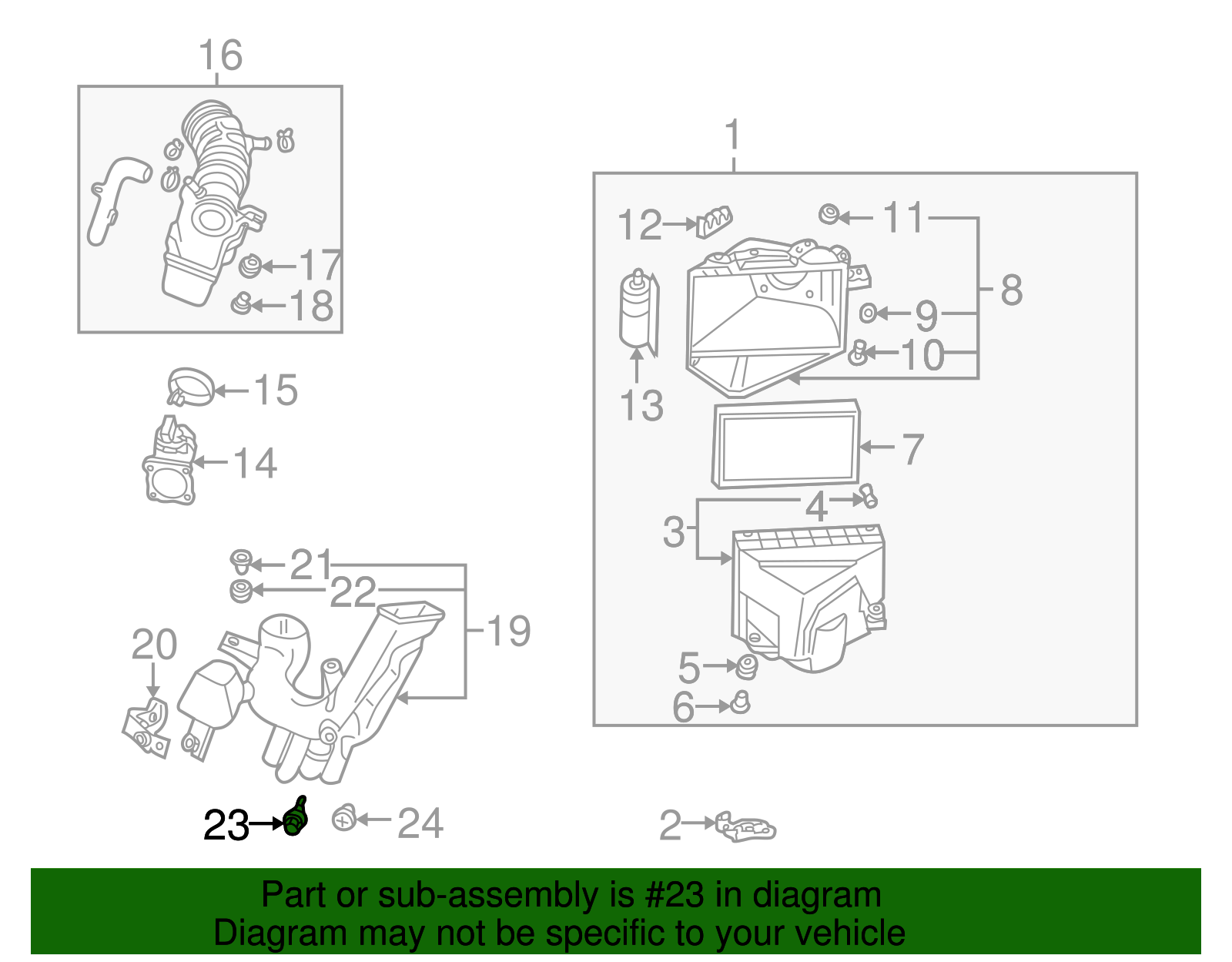 1996-2004 Nissan Air Intake Temp Sensor 22630-1S700 | Sullivan Brothers ...