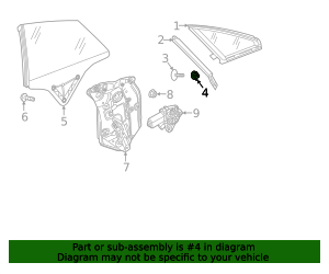 207-981-00-78 - Door Window Division Bar Bracket 2010-2023 Mercedes ...