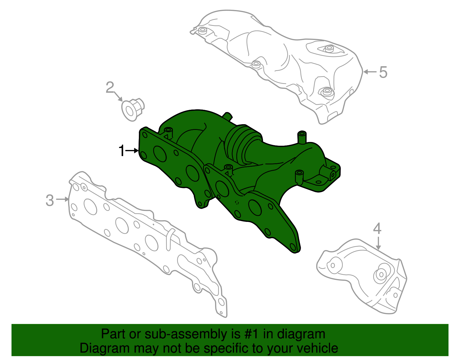 2006-2012 Mazda Exhaust Manifold L3K9-13-450 | OEM Parts Online