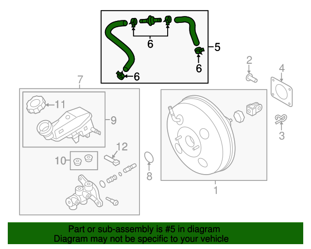2011-2017 Hyundai Vacuum Hose 59130-3X200 | OEM Parts Online