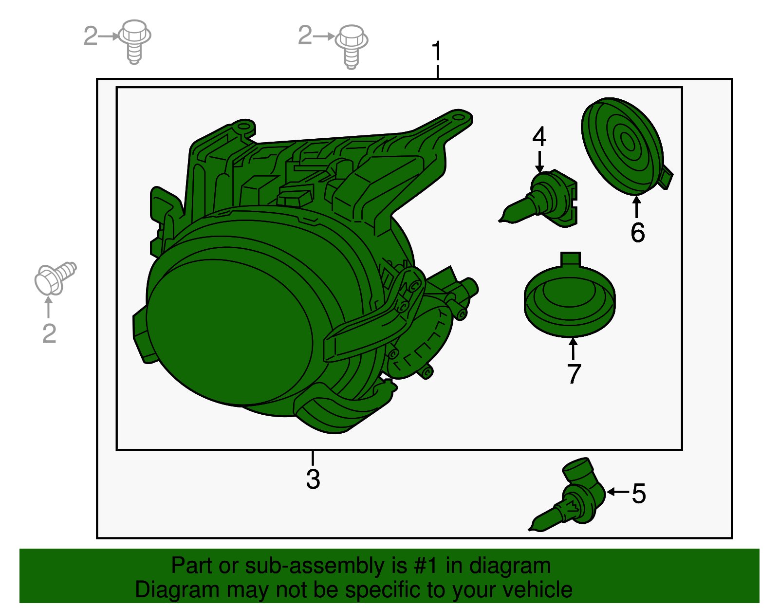 2015-2017 Nissan Juke Headlamp Assembly 26010-3YM2A | Nissan Parts Central