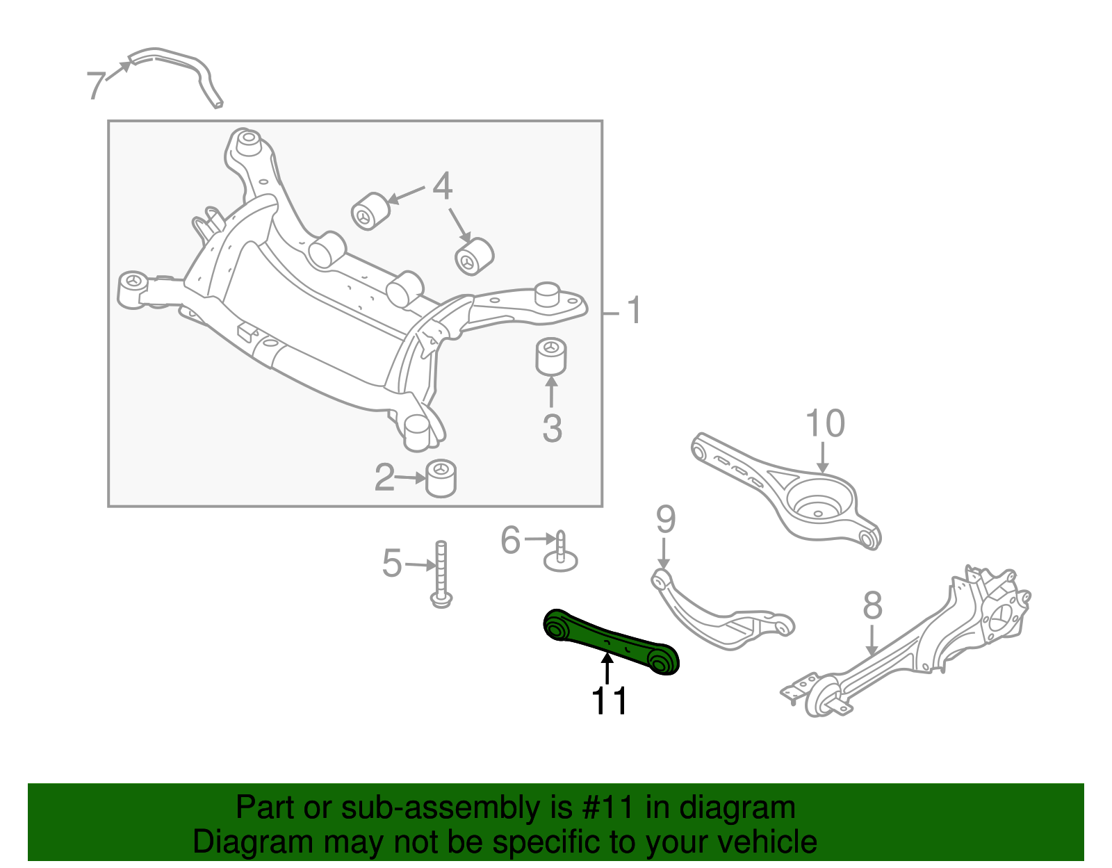 2010-2018 Volvo Lateral Strut 31340354 | OEM Parts Online