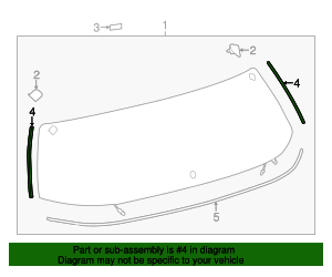 75573-0R030 - Reveal Molding 2013-2018 Toyota RAV4 | Ourisman Toyota Parts