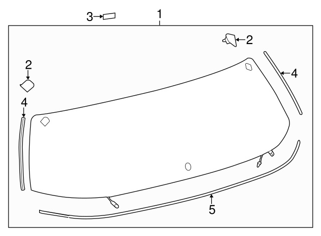 75573-0R030 - Reveal Molding 2013-2018 Toyota RAV4 | Ourisman Toyota Parts