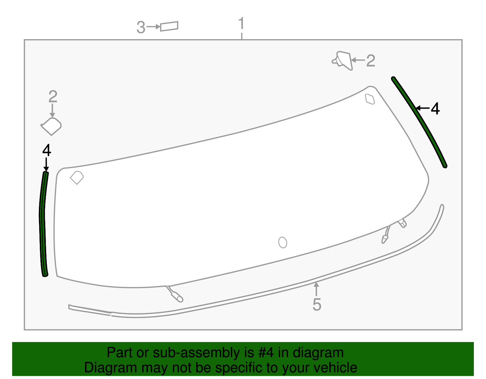 75573-0R030 - 2013-2018 Toyota RAV4 - Reveal Molding | Sparks Parts