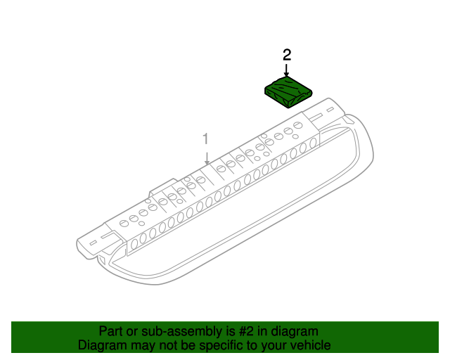 Genuine BMW 54-34-7-248-700 | High Mount Lamp Buffer | FREE Shipping on ...