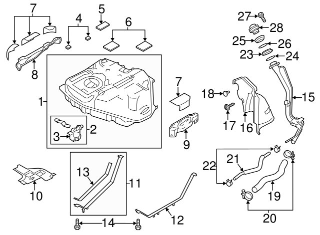 2012-2015 Mazda 5 Fuel Tank CG36-42-110C | RealMazdaParts.com