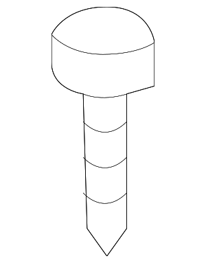 2005-2010 Volkswagen Headlamp Assembly Screw N-910-636-01 | QuirkParts