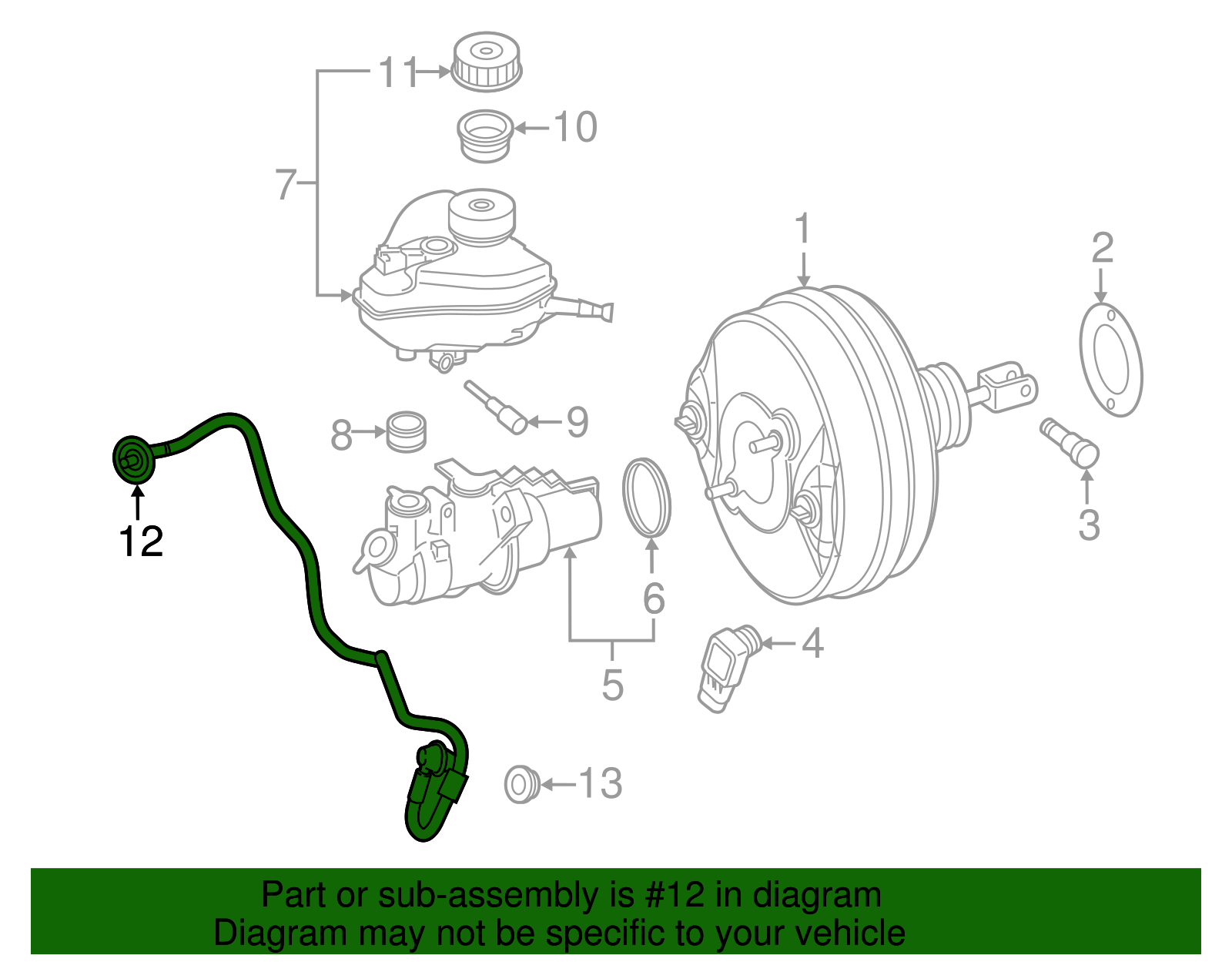 205-430-18-00 - Brake Vacuum Hose 2015-2023 Mercedes-Benz | AutoNation ...