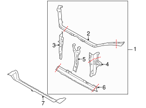 2008-2018 Subaru Lower Tie Bar 51231AG0009P | Subaru Parts Store