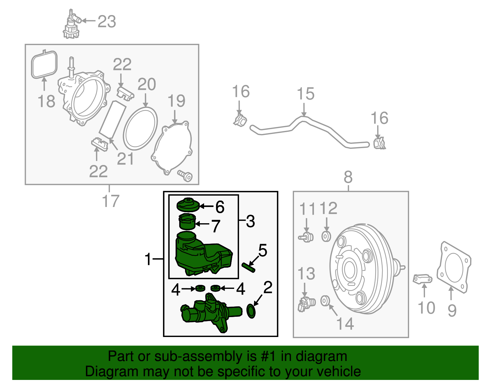 2018-2024 Toyota Master Cylinder 47201-06510 | OEM Parts Online