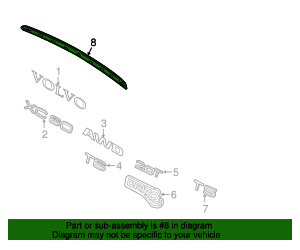 2010-2017 Volvo XC60 Trim Molding 31333812 | TascaParts.com
