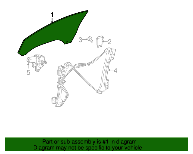207-725-01-00 - Door Glass 2010-2017 Mercedes-Benz | Mercedes-Benz USA ...