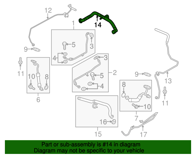 2010-2016 Porsche PCV Valve Hose 948-107-245-20 | OEM Parts Online