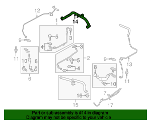 2010-2016 Porsche PCV Valve Hose 948-107-245-20 | Sunset Porsche Parts