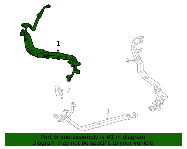 223-830-37-03 - Front AC Line 2021-2023 Mercedes-Benz | AutoNationParts.com