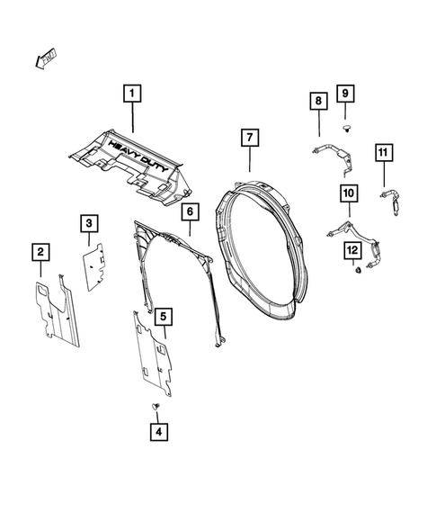 Radiator and Related Parts; Charge Air Cooler for 2017 Ram 2500 | Mopar ...