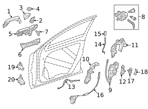 099-760-20-01-9197 - Exterior Door Handle 2017-2021 Mercedes-Benz ...