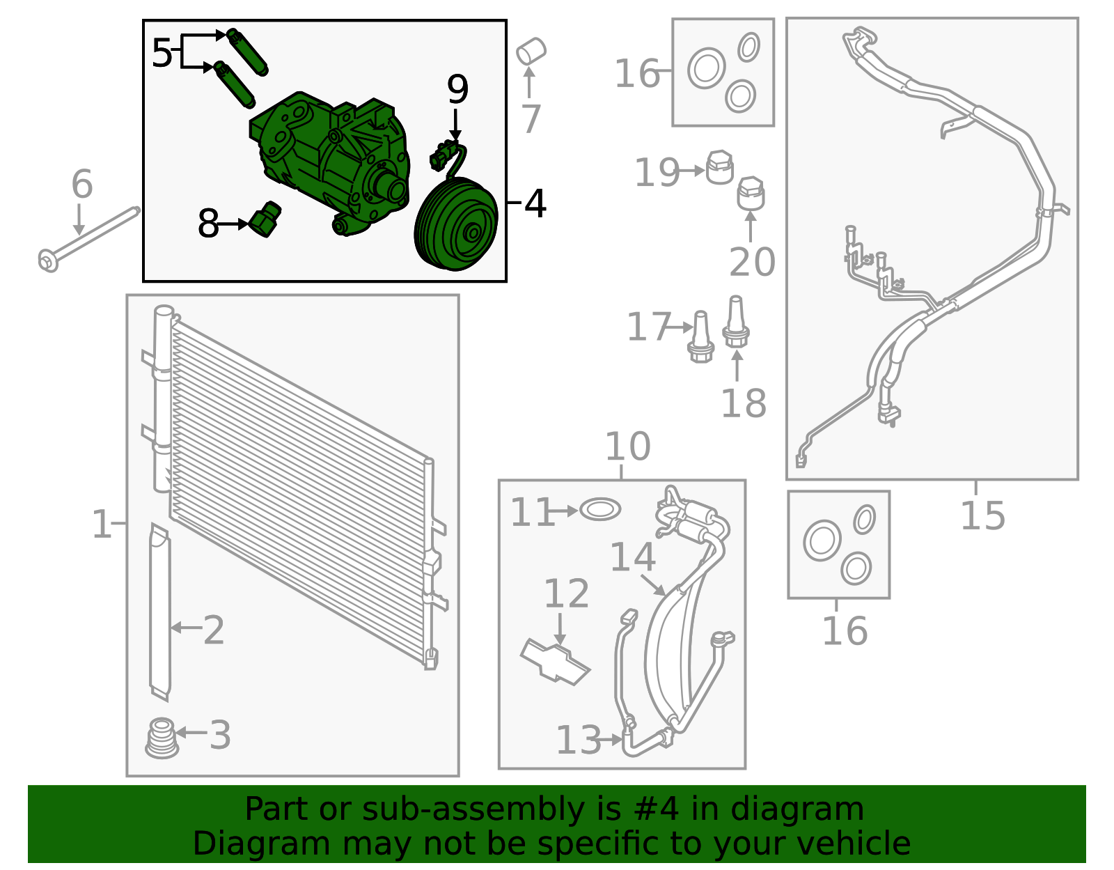 2011-2019 Ford | Compressor Assembly | CL3Z-19703-C | Walls' Ford Parts