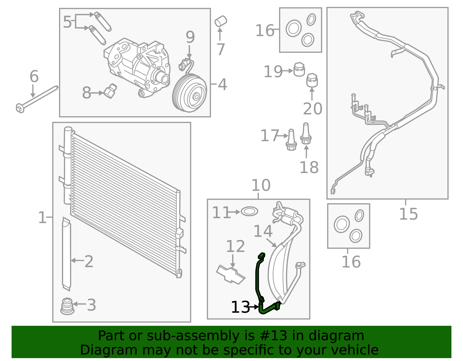 2015-2019 Ford Front AC Tube CK4Z-19972-B | Varsity Ford