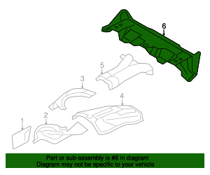 51487244114 - 2011-2013 BMW X5 Rear Shield (51-48-7-244-114) | BMW of ...