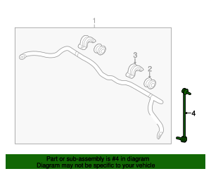 2014-2015 Kia Sorento Stabilizer Link 54830-2W000 | OEM Parts Online