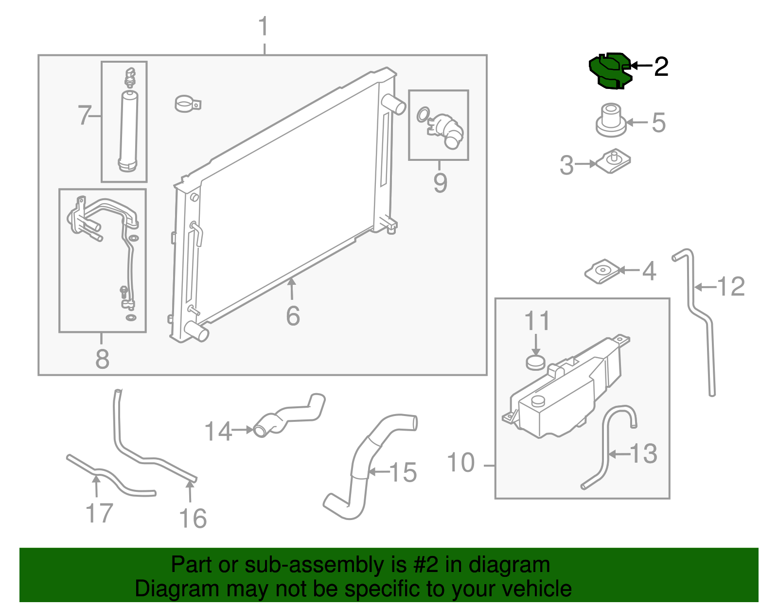 2007-2019 Infiniti Radiator Assembly Mount Bracket 21542-JK00A ...