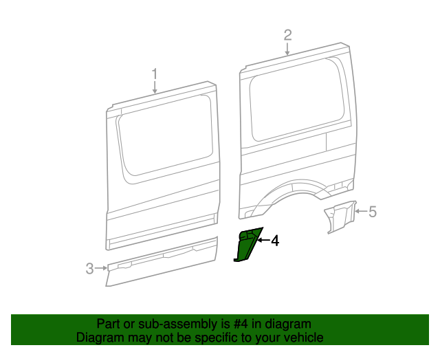 2010-2018 Mercedes-Benz Lower Panel 906-637-57-09 | MB OEM Parts