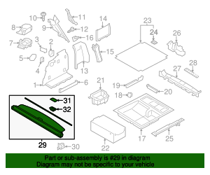 51-47-9-207-897 - 2011-2017 BMW X3 - Tonneau Cover | Buy BMW Parts Now
